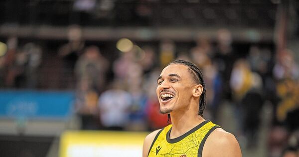 Basketballer Jonathan Bähre ist bei den MHP-Riesen Ludwigsburg glücklich