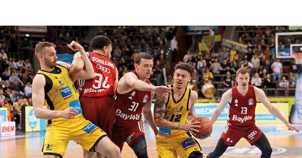 MHP-Riesen Ludwigsburg gegen U-BT Cluj-Napoca in der Basketball ...
