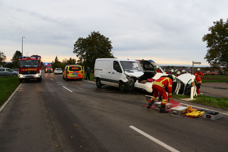 Schwerer Unfall zwischen Markgröningen und Schwieberdingen