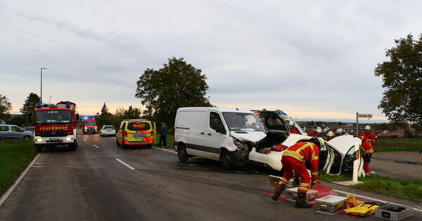 Schwerer Unfall zwischen Markgröningen und Schwieberdingen