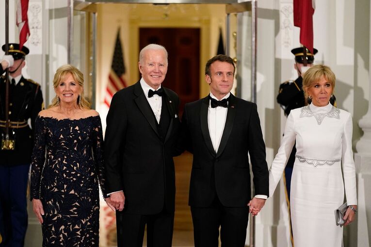 Schickes Staatsbankett für die Macrons im Weißen Haus