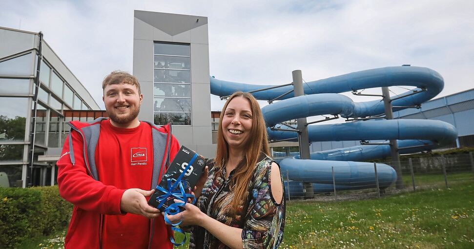 Mit Lubidu ins kühle Nass: Die Erlebnisrutsche hat nun einen Namen