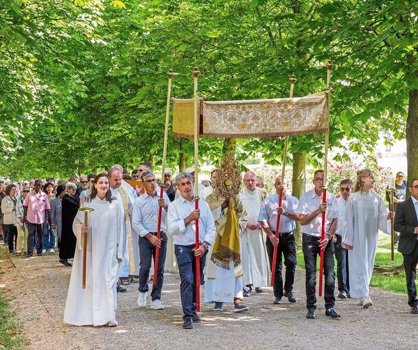 Prozession zu Fronleichnam in Ludwigsburg