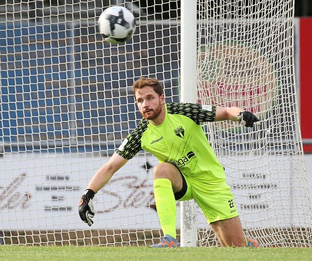 Keeper Eric Gründemann vom SGV Freiberg will sich selbst beschenken