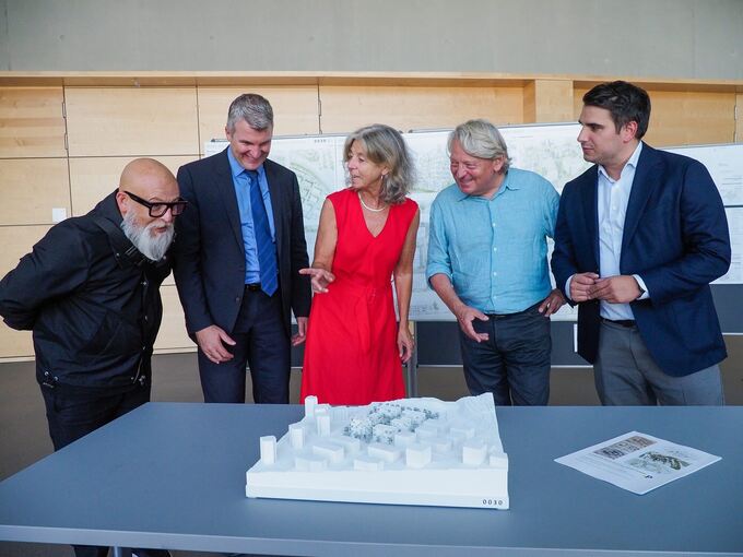 Quartier mit grünem Turm: So sollen die Menschen künftig in Neckarrems ...