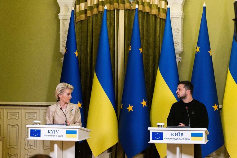 Beitrittsverhandlung: Ukraine laut von der Leyen auf dem Weg