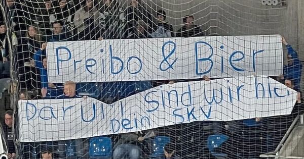 Fußballer des SKV Erligheim grüßen Alexander Preibisch