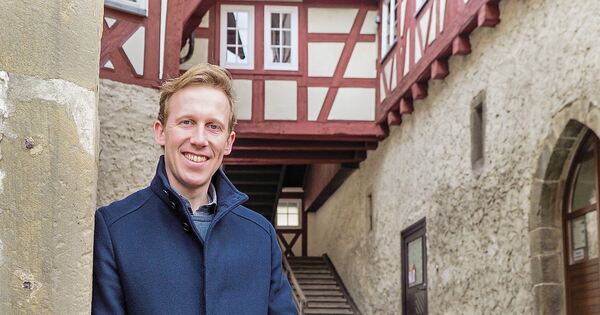 Jan Hambach fühlt sich als Kletterer für Freiberger Kraftakte bereit