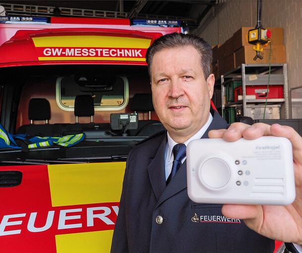 Feuerwehrmann Frank Pfersich aus Ludwigsburg: „CO-Melder sollten ...