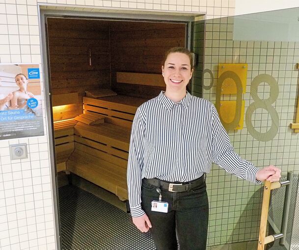 Schwätzen beim Schwitzen in der Sauna ist ausdrücklich erlaubt