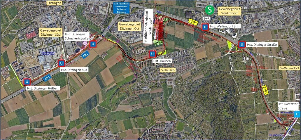Für die neue Stadtbahn nach Ditzingen wird es nun konkret