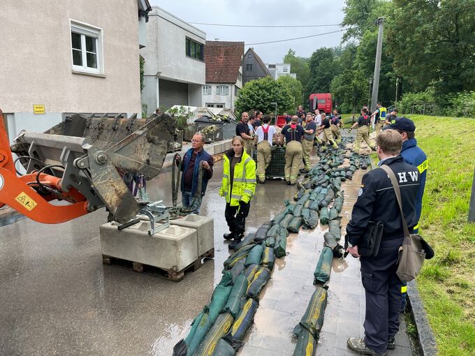 Hochwasserlage im Kreis Ludwigsburg entspannt sich am Montagmittag
