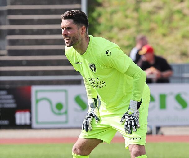 Thomas Bromma freut sich über Einsätze im Tor des SGV Freiberg