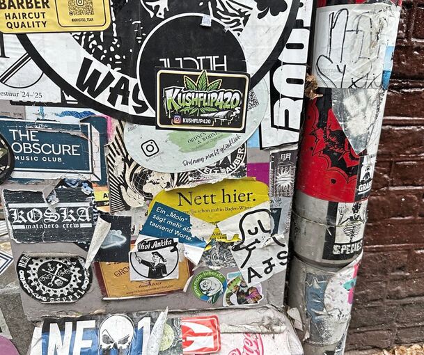 Nett hier, aber haben Sie schon mal einen Baden-Württemberg-Sticker ...